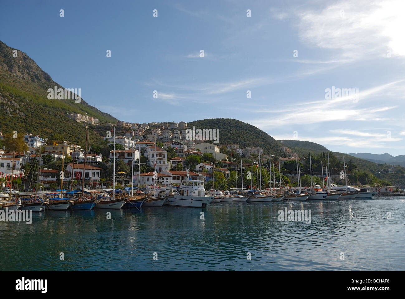 Harbor of Kas Kas Lycia Region Mediterranean Sea Turkey Stock Photo - Alamy