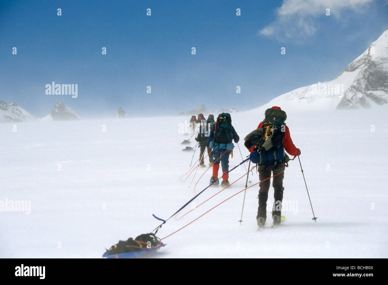 Snowfield and mountaineer hi-res stock photography and images - Alamy