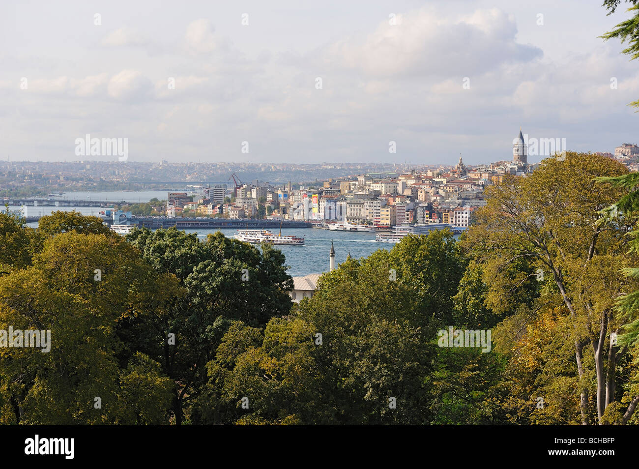 View of Karakoey Area and Galata Tower Islanbul Turkey Stock Photo - Alamy