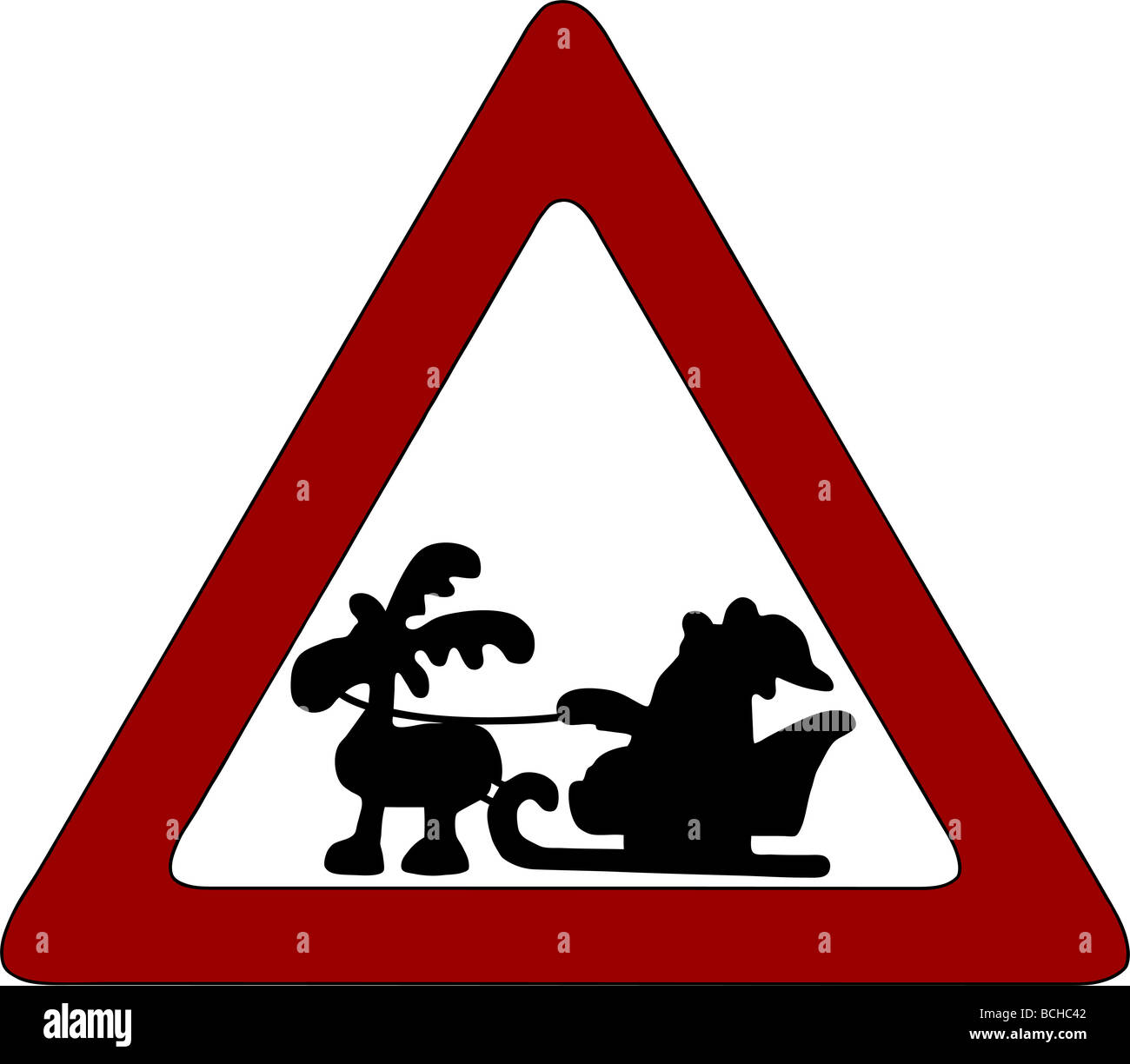 christmas road sign Stock Photo - Alamy