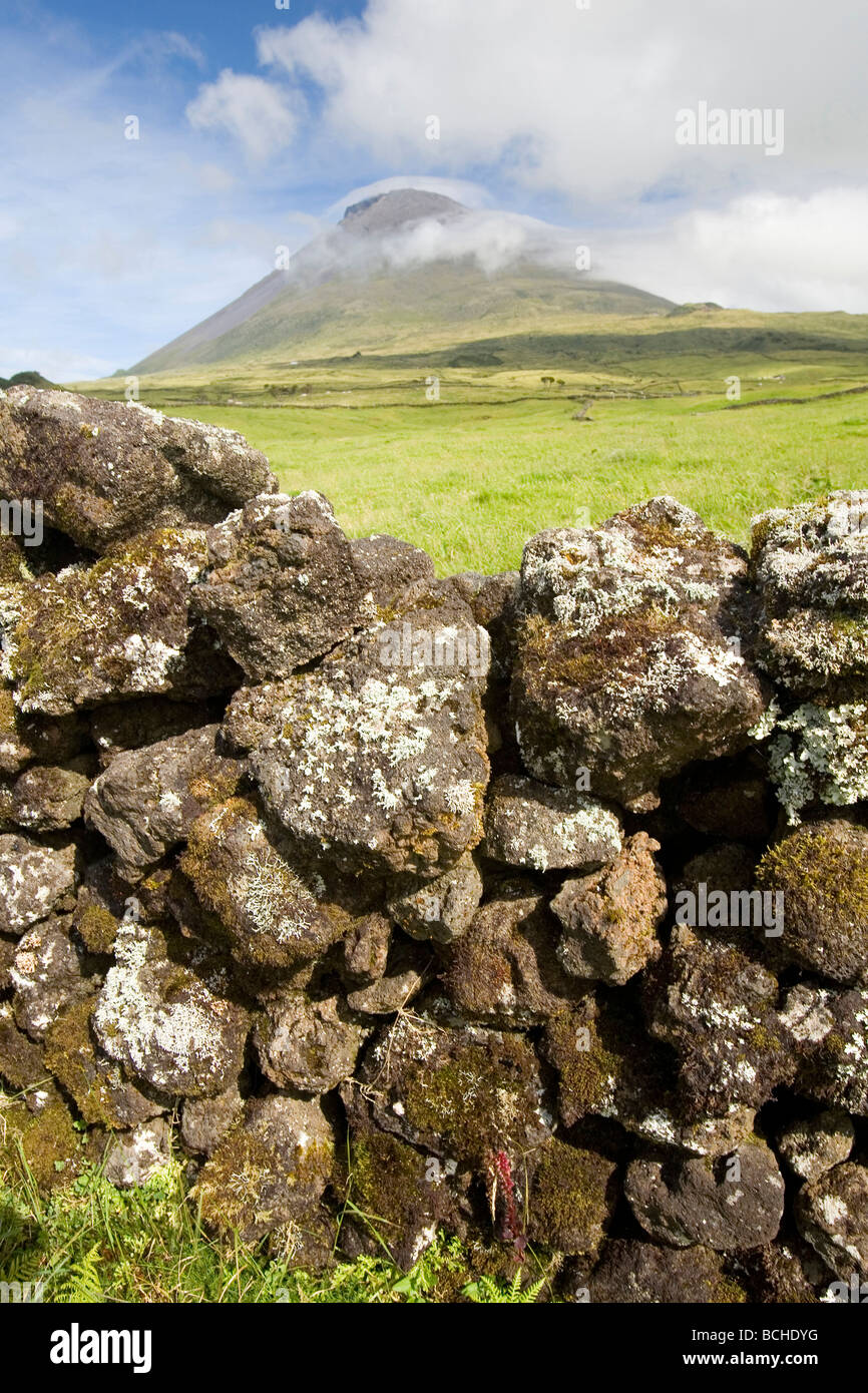 Volcano Mount Pico on Pico Island Pico Island Azores Atlantic Portugal ...