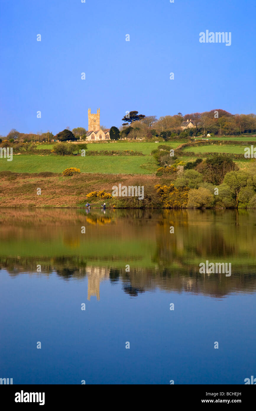 argal reservoir cornwall Stock Photo - Alamy