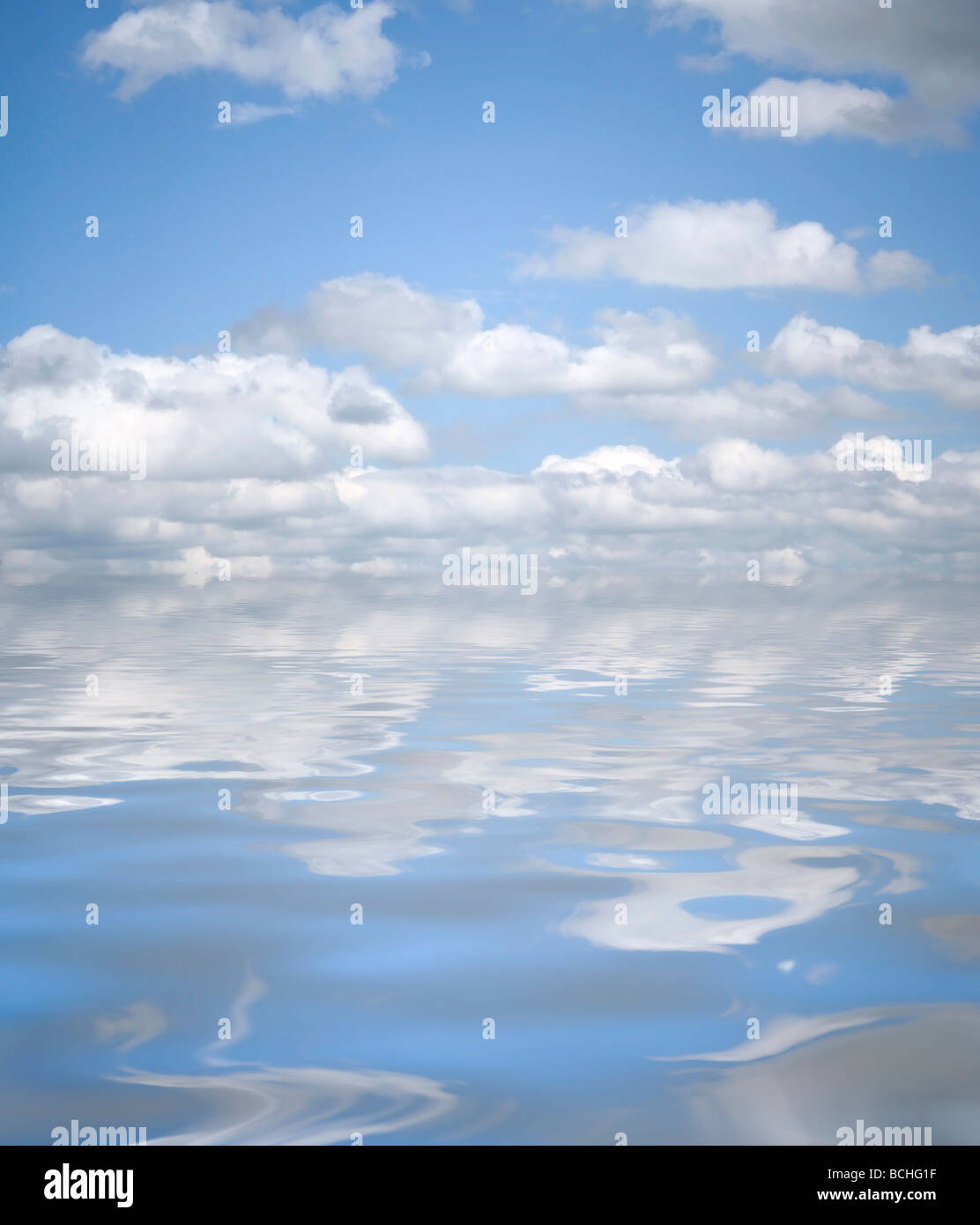 Sky reflexion at the seaside Stock Photo - Alamy