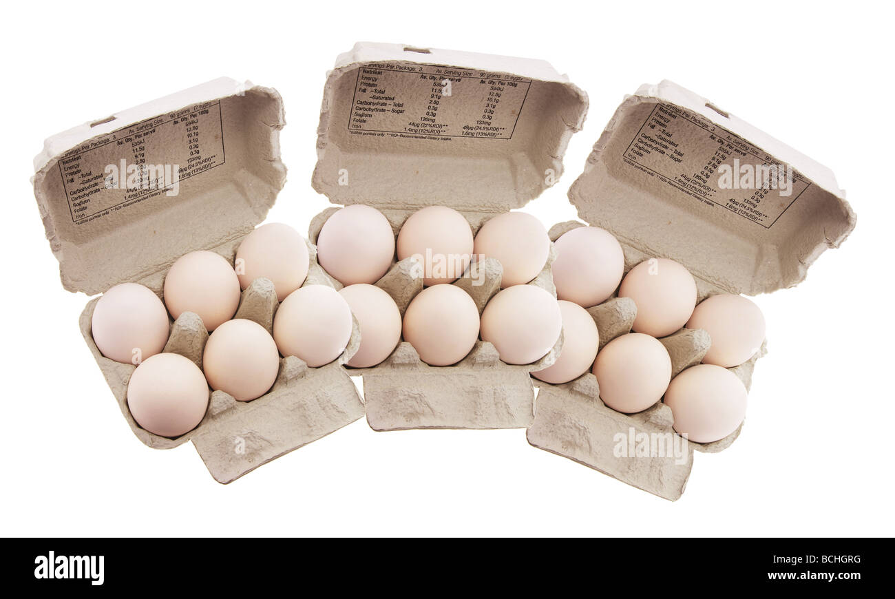 Eggs in Egg Cartons Stock Photo - Alamy
