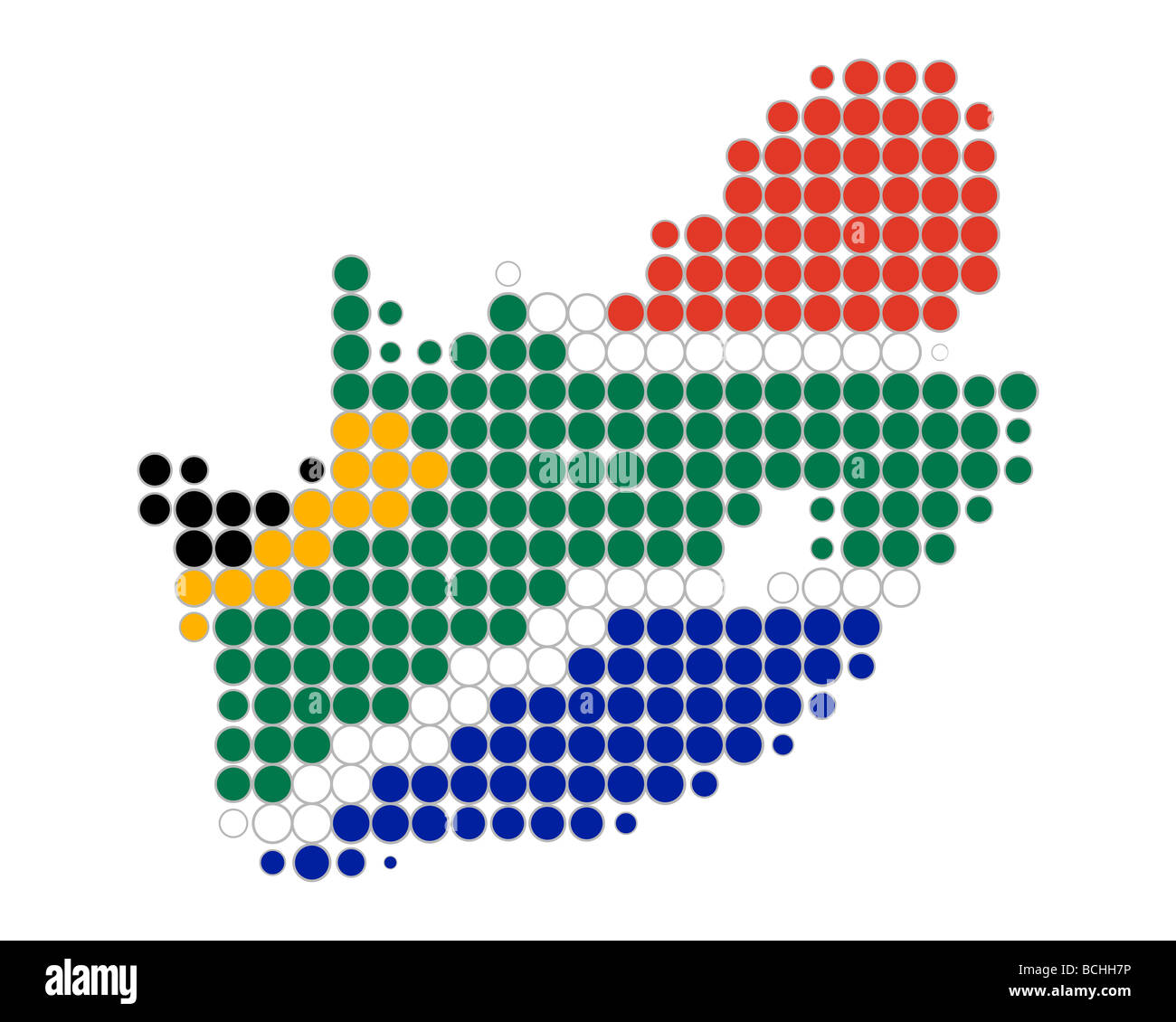 Map and flag of South Africa Stock Photo - Alamy