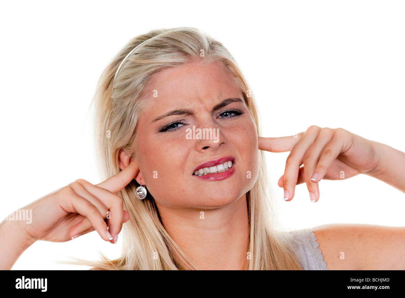 Keeping ears shut hi-res stock photography and images - Alamy