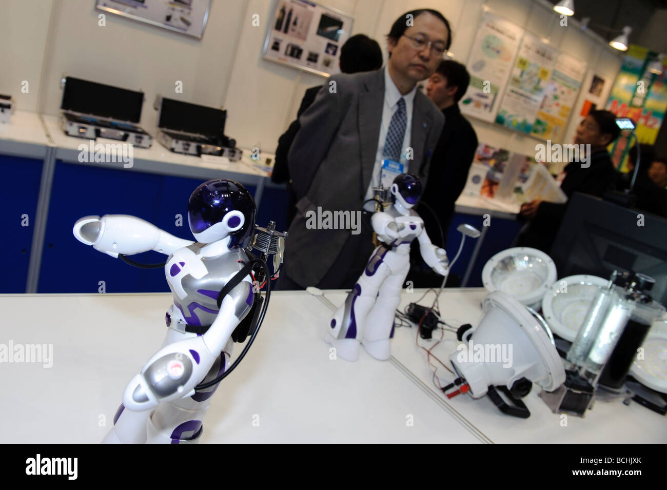 Fuel cell powered robots, Fuel Cell Expo, Tokyo Big Site, Tokyo, Japan ...