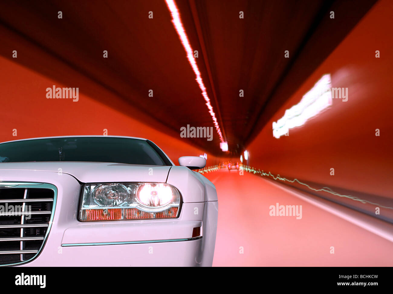 Luxury car front view on road hi-res stock photography and images - Alamy