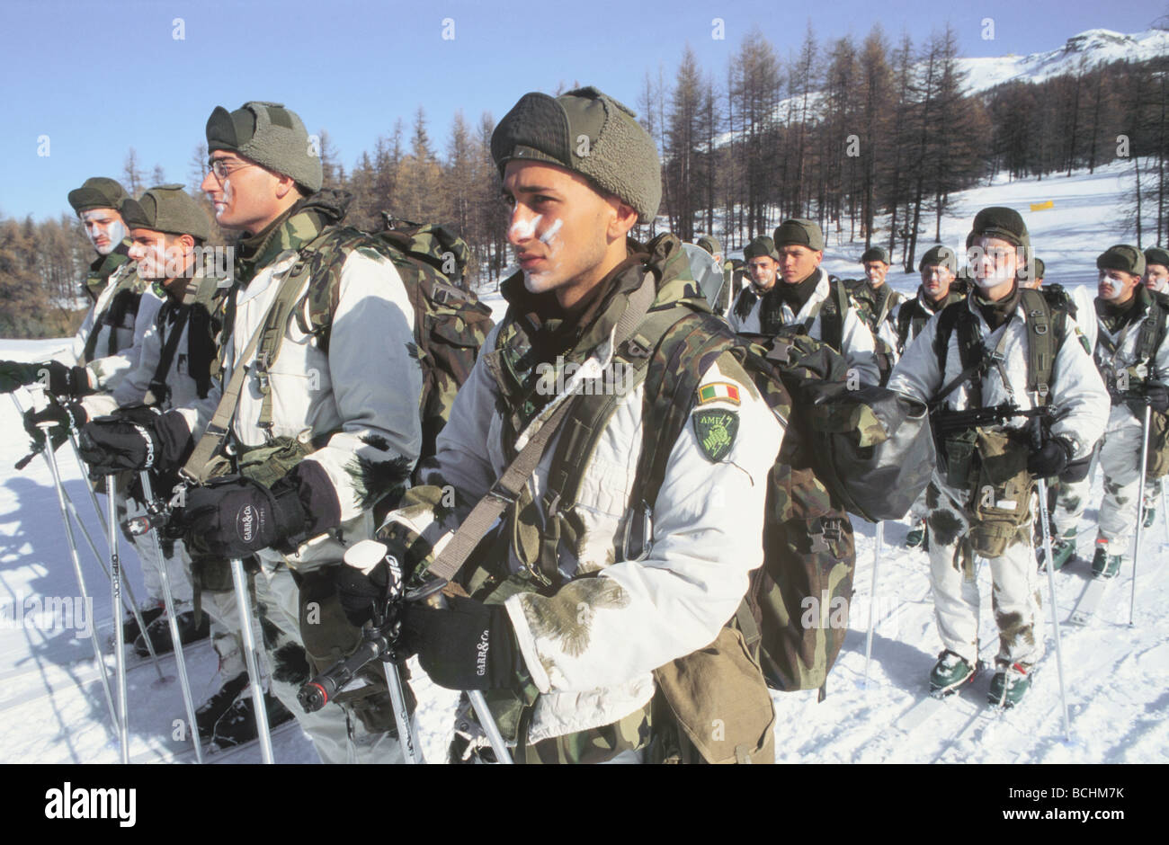 Italian Army, winter training of Alpini mountain troops at S.Bernardino ...