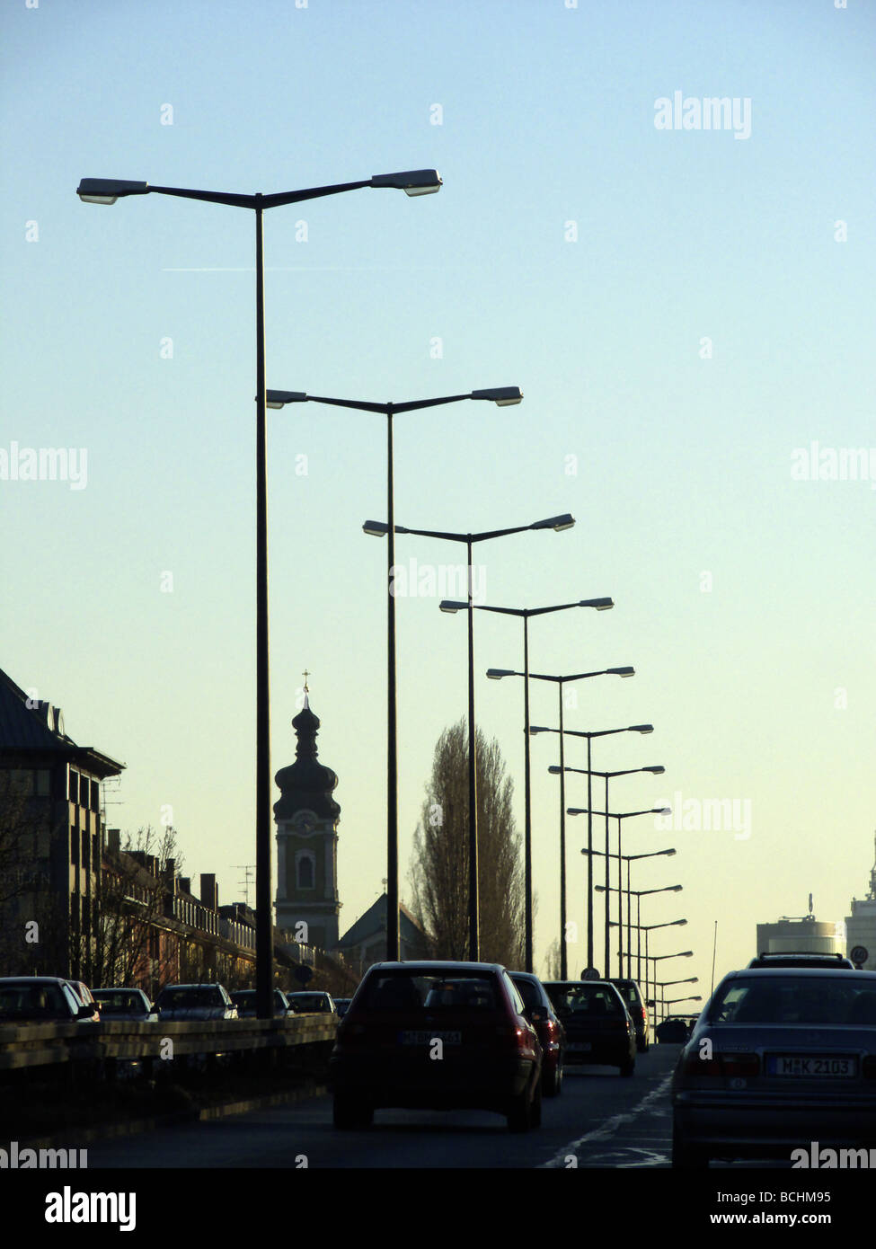Road and street lamps hi-res stock photography and images - Alamy