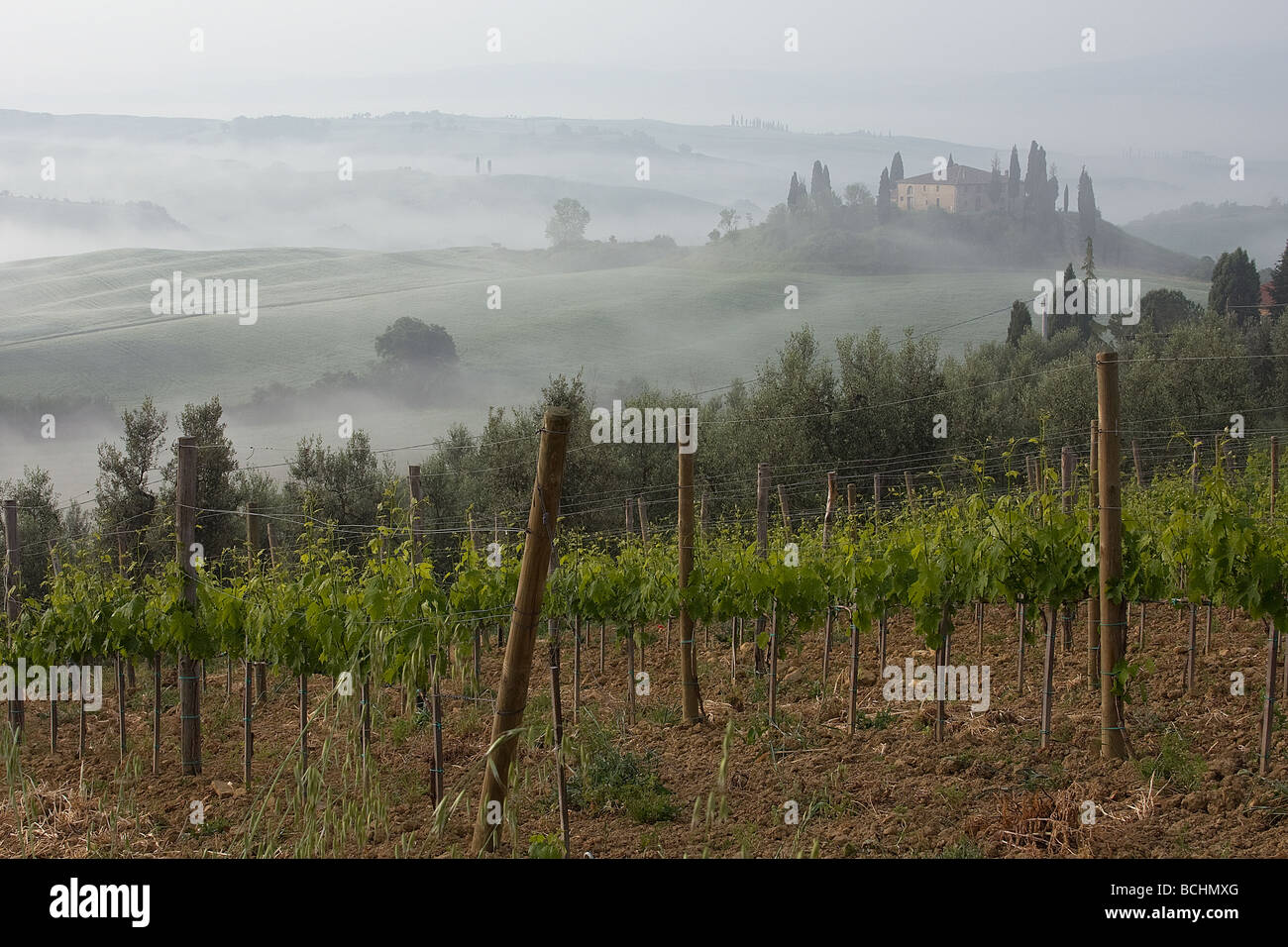 Tuscan farm house Stock Photo - Alamy