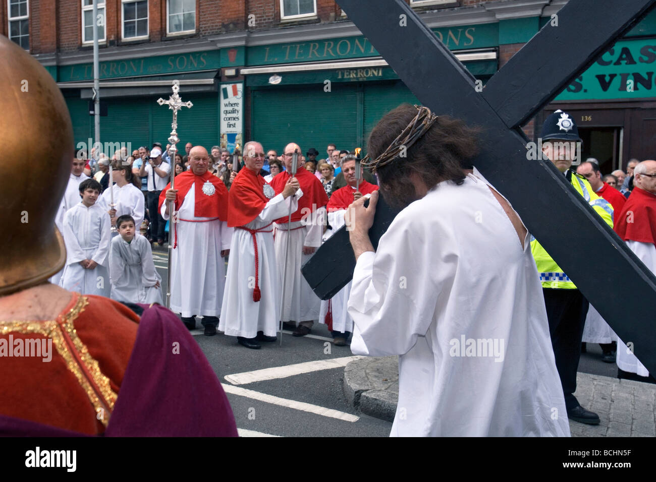 the annual religious parade at st peter's church, clerkenwell, london ...