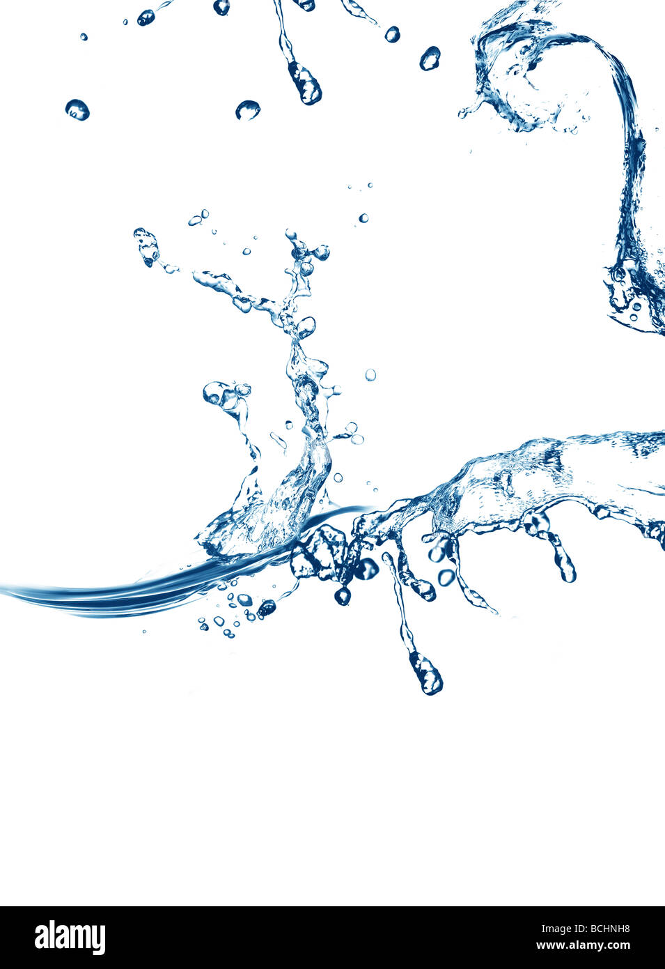 Beautiful splashes a clean water Stock Photo - Alamy