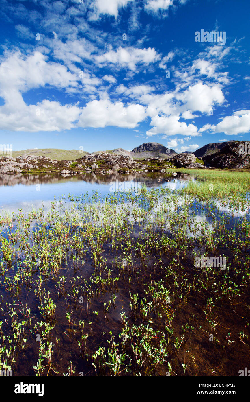 Innominate Tarn On Haystacks High Above Buttermere With 'Great Gable ...