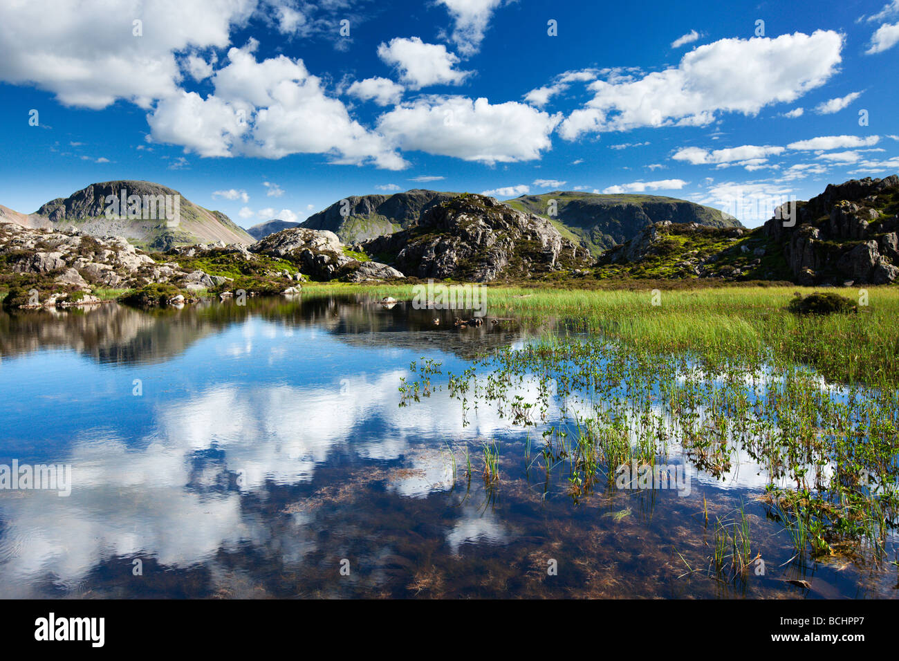 Innominate Tarn On Haystacks High Above Buttermere With 'Great Gable ...