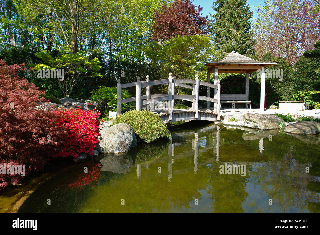 Japanese water bridge hi-res stock photography and images - Alamy