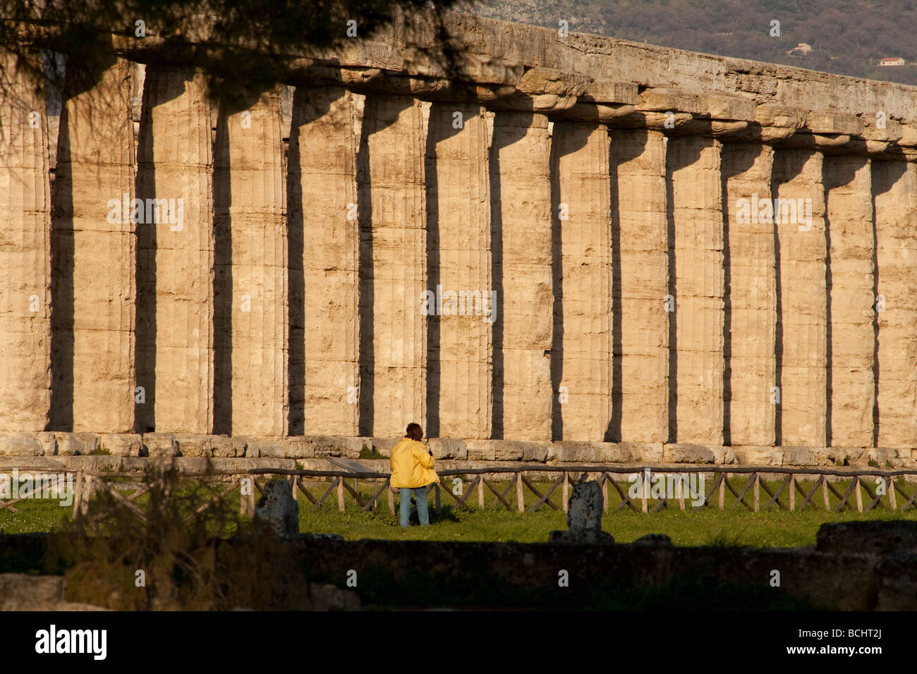 The Temple of Hera I, (Basilica), Paestum, Italy Stock Photo - Alamy