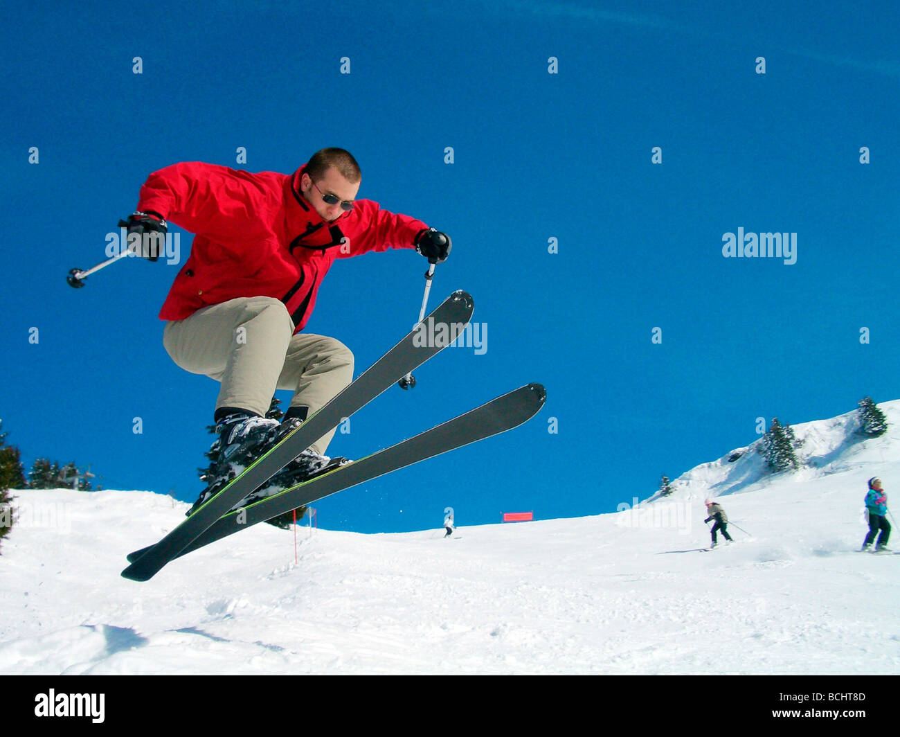 French skiing jump hi-res stock photography and images - Alamy