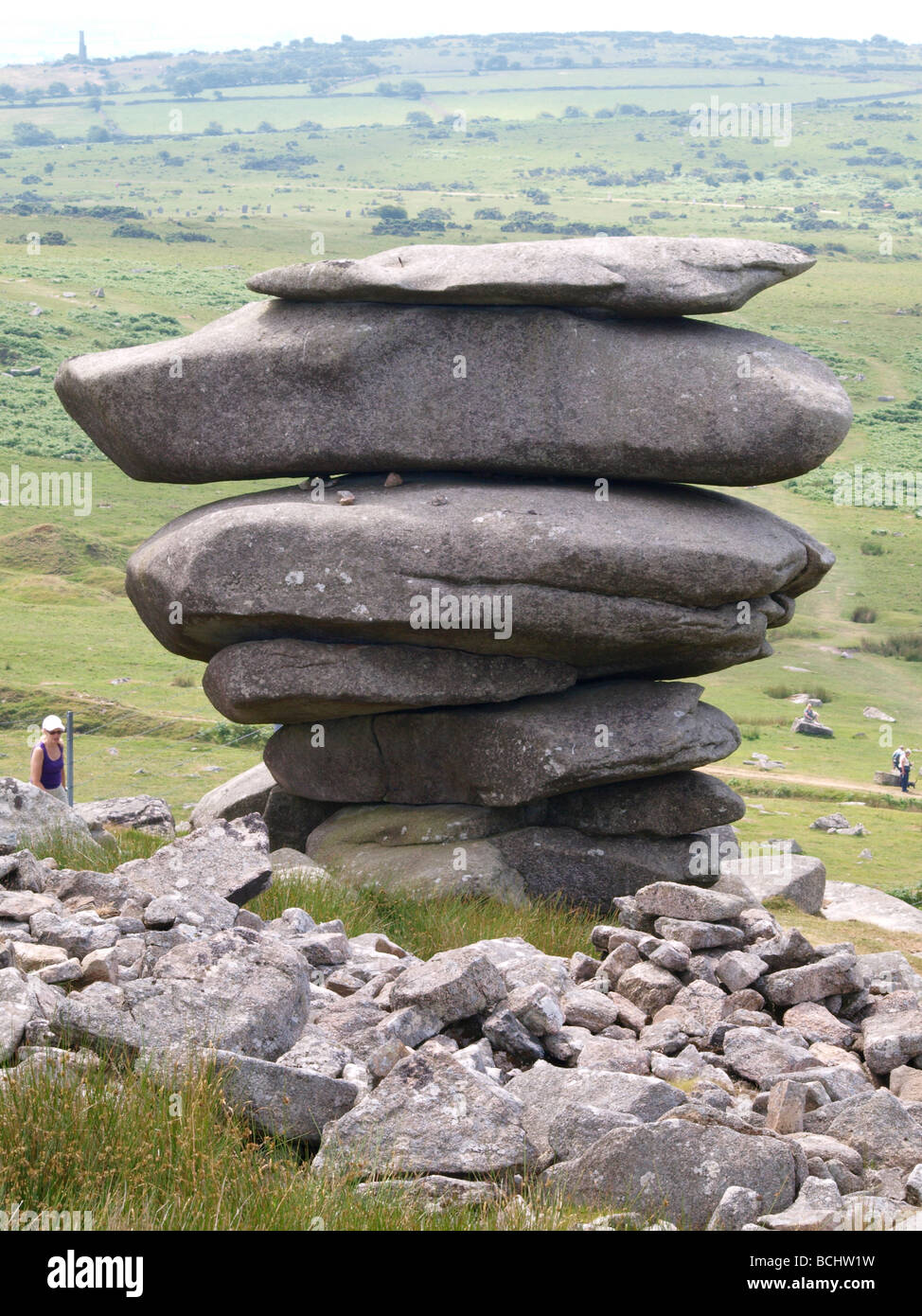 The Cheesewring Bodmin Moor Cornwall Stock Photo - Alamy