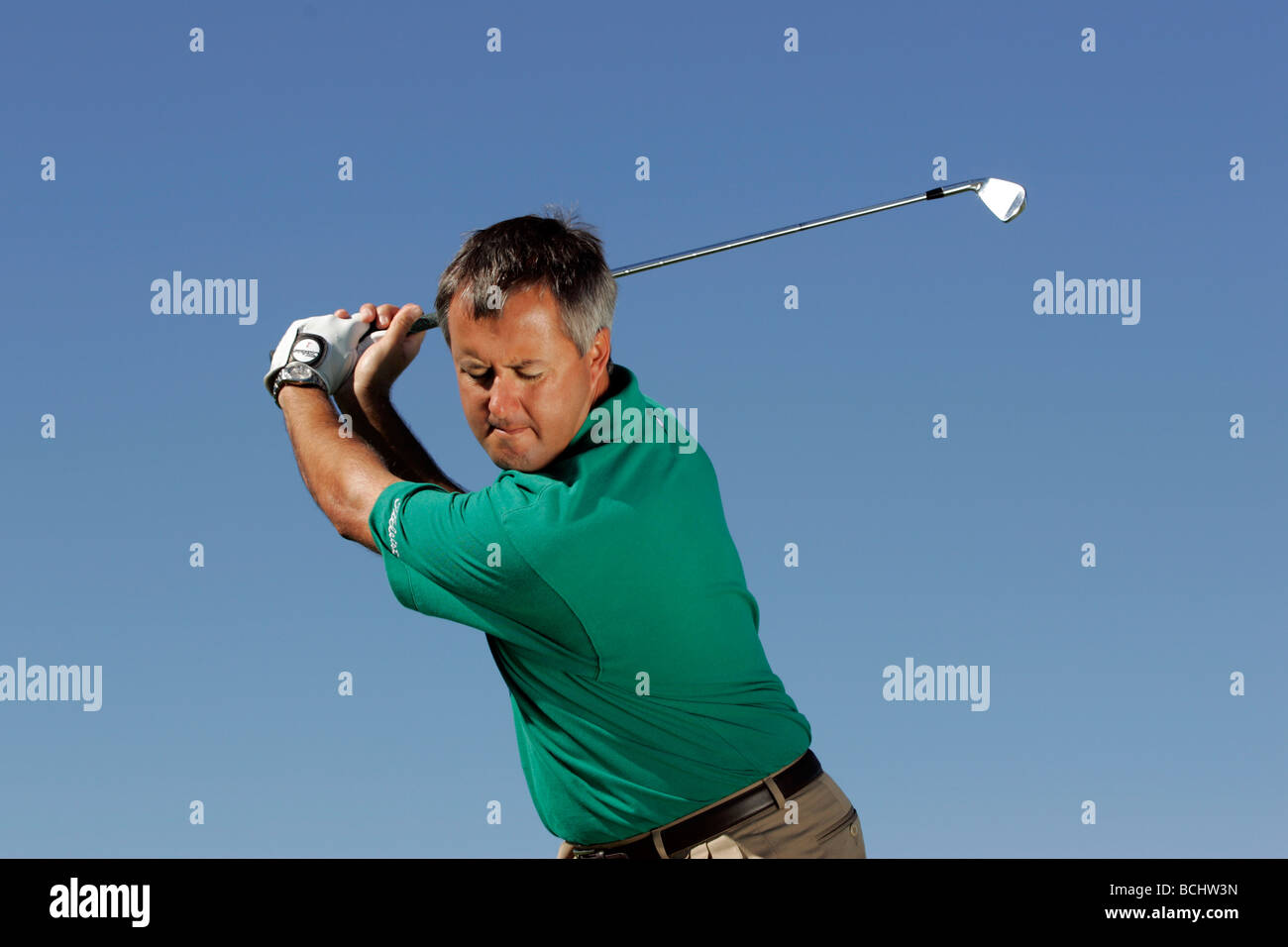 Golf Backswing From Side View