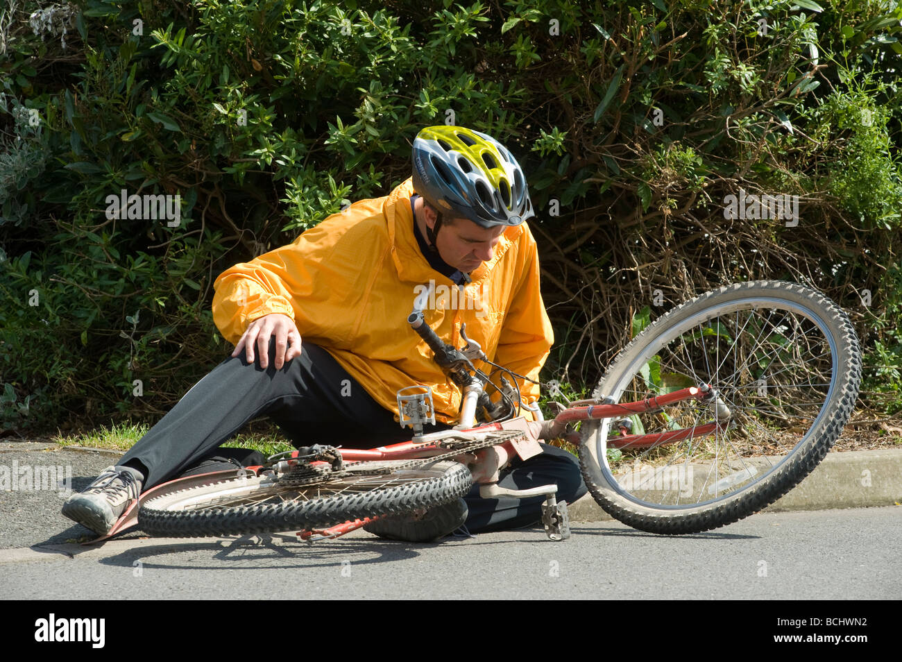 Cyclist fell hi-res stock photography and images - Alamy