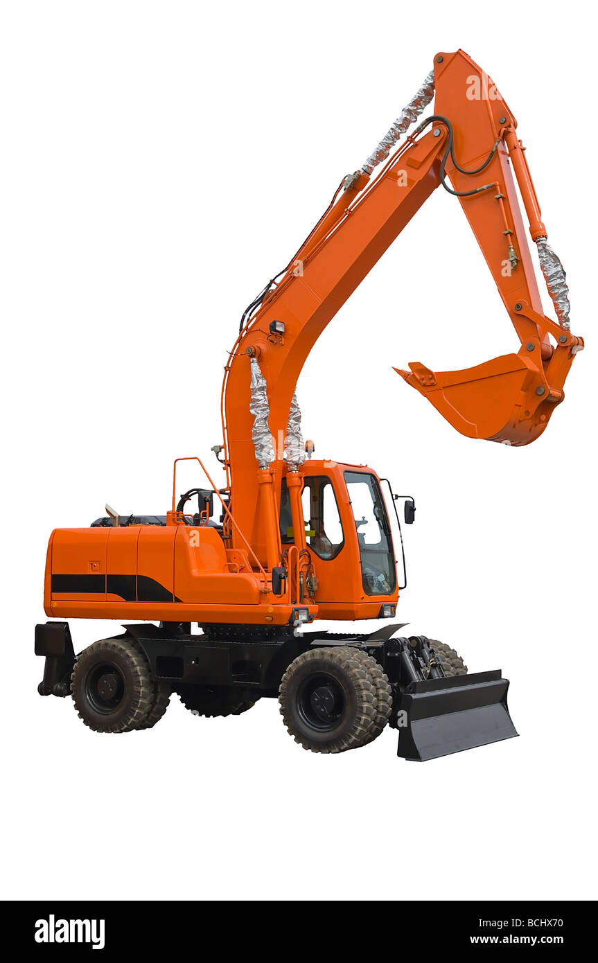 Backhoe loader Cut Out Stock Images & Pictures - Alamy