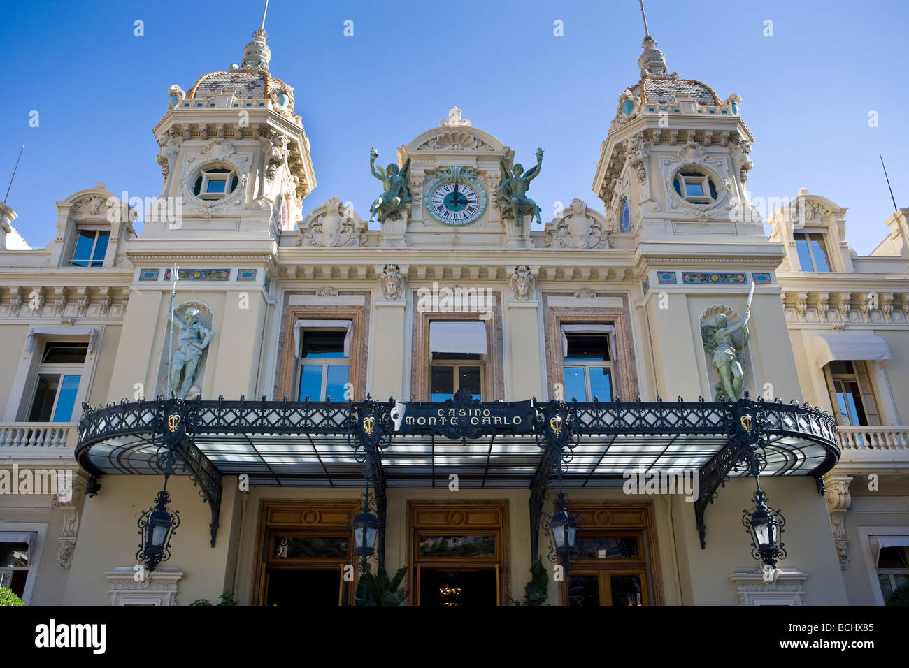 Monte Carlo Casino Monte Carlo Monaco clock time Stock Photo - Alamy