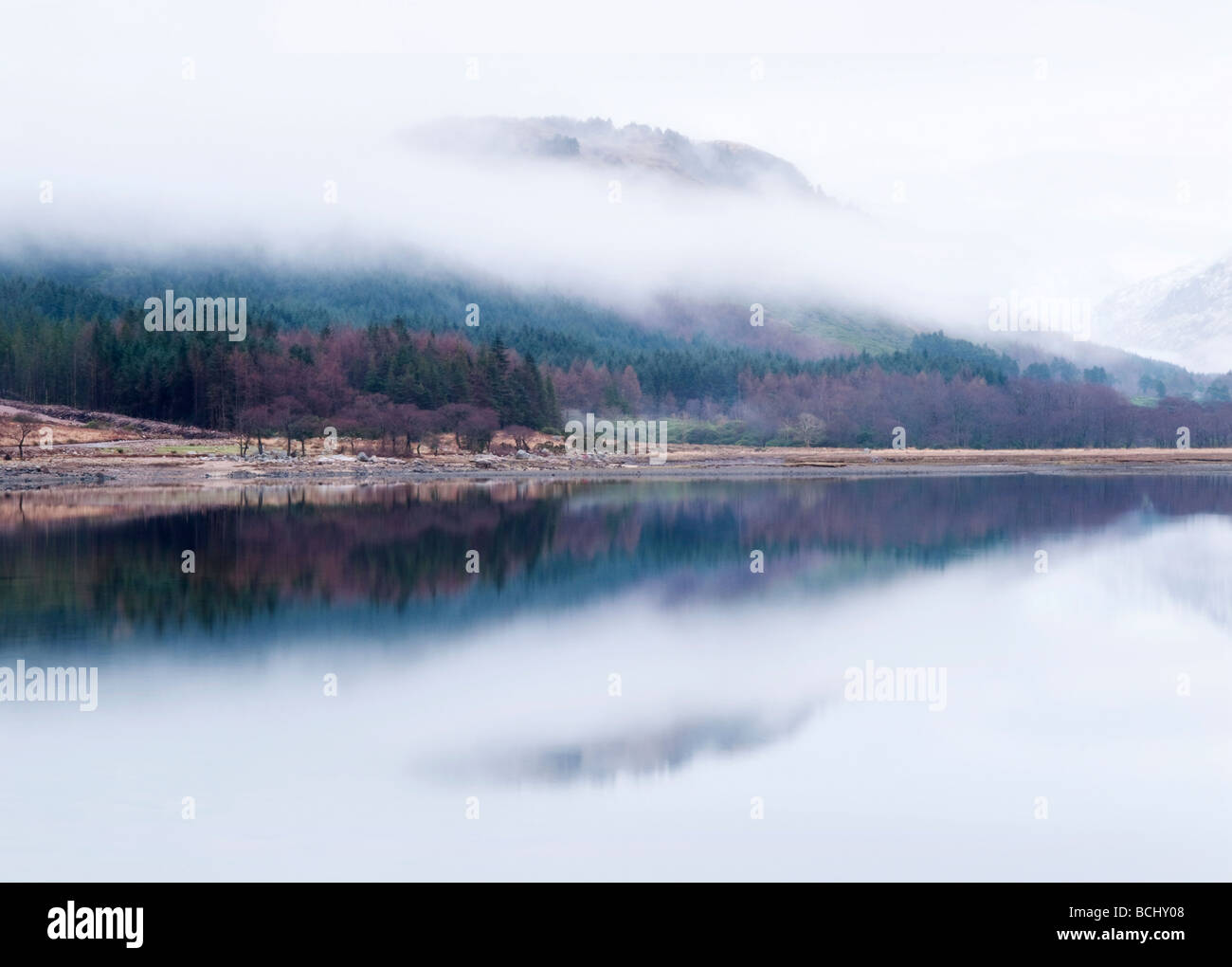 Mist above Loch Etive, Highlands, Scotland, UK Stock Photo - Alamy