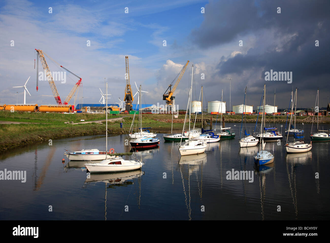Whitehaven Dockyards Cumbria Coast England UK Stock Photo - Alamy