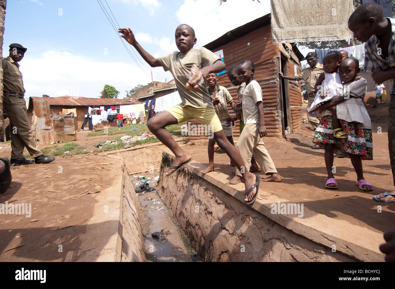 Open sewer in african slum hi-res stock photography and images - Alamy