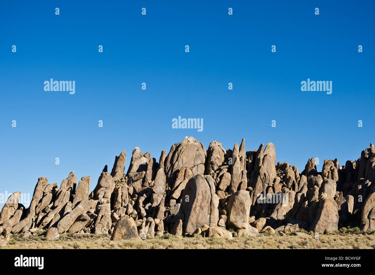 Granite rock formations, Alabama HIlls, California Stock Photo - Alamy
