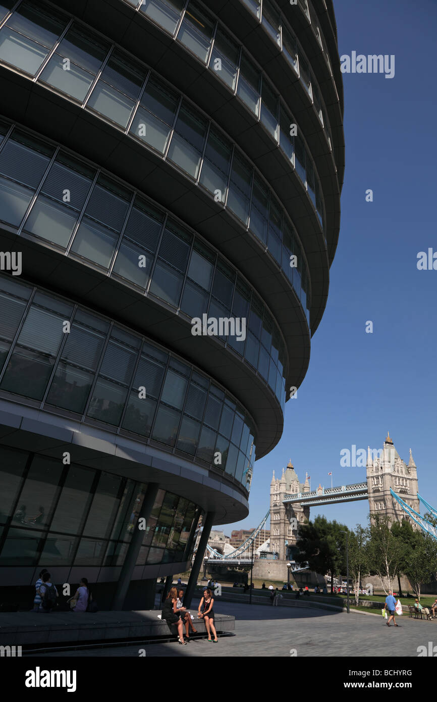 The London Assembly with Tower Bridge in the background Stock Photo - Alamy