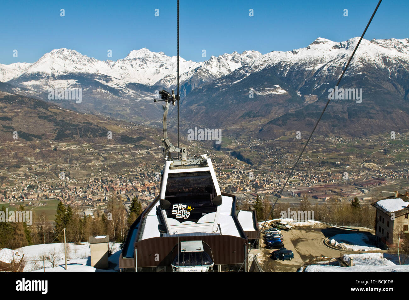Pila Aosta Italy Stock Photo - Alamy