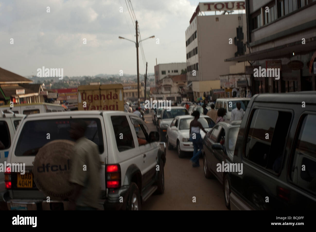 Busy african street traffic jam Stock Photo - Alamy