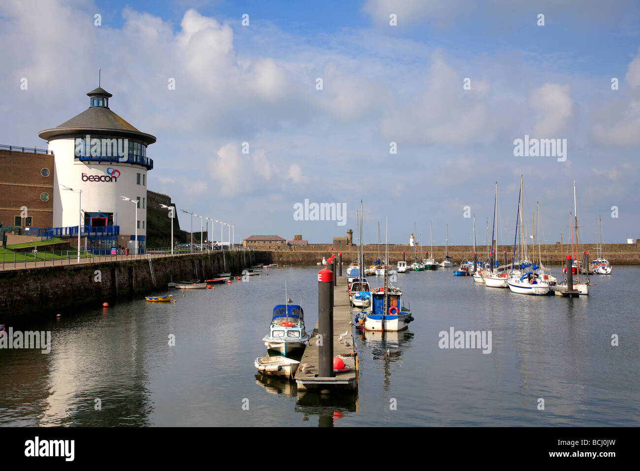 Beacon Tower Museum Whitehaven Harbour Cumbria Coast England UK Stock ...