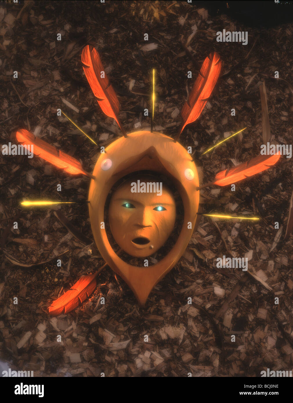 Seagull Mask by Sylvester Ayek Inupiat /nCedar Ivory & Baleen Stock ...