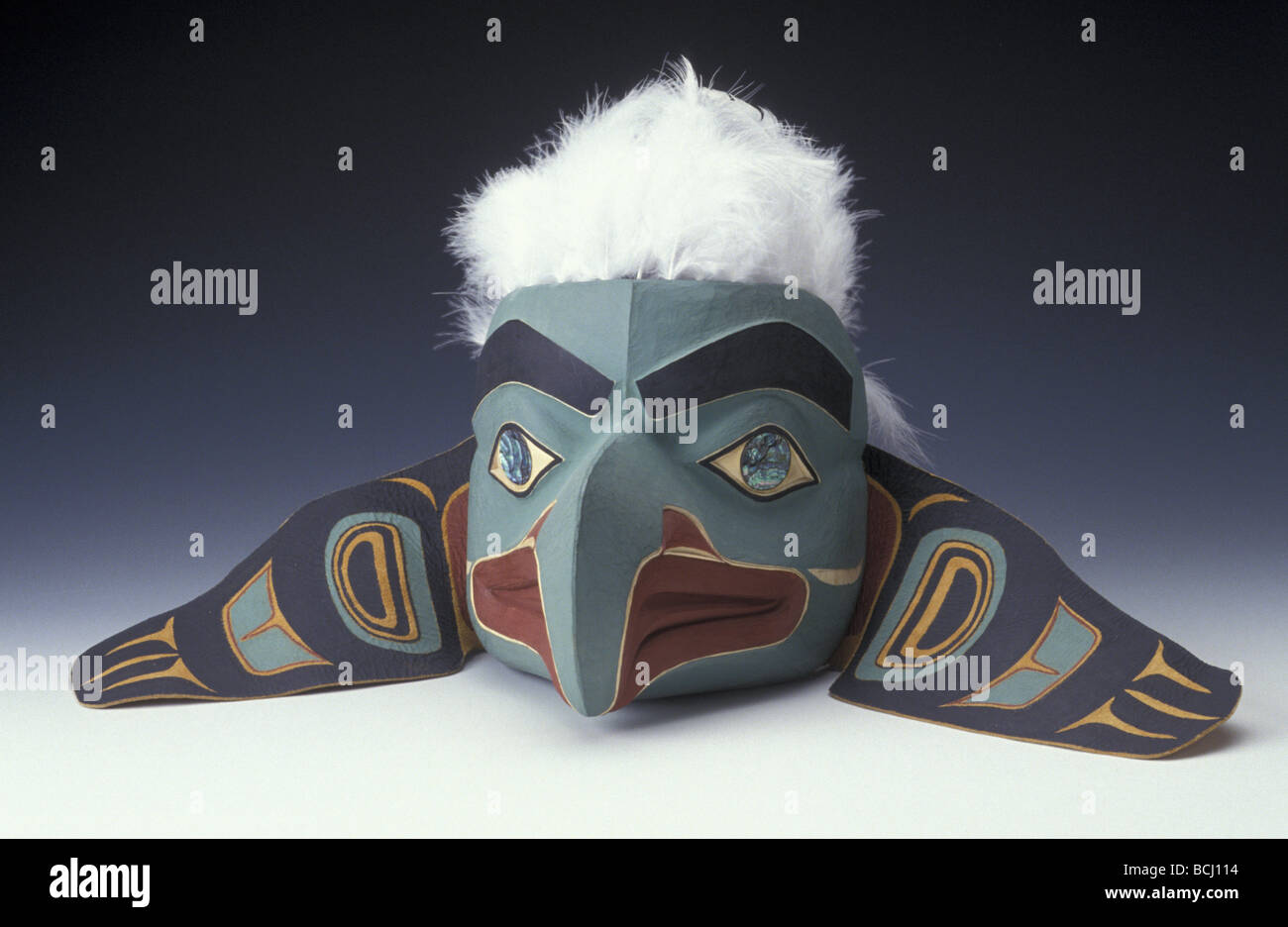 Tlingit Indian Mask Southeast Alaska Stock Photo - Alamy