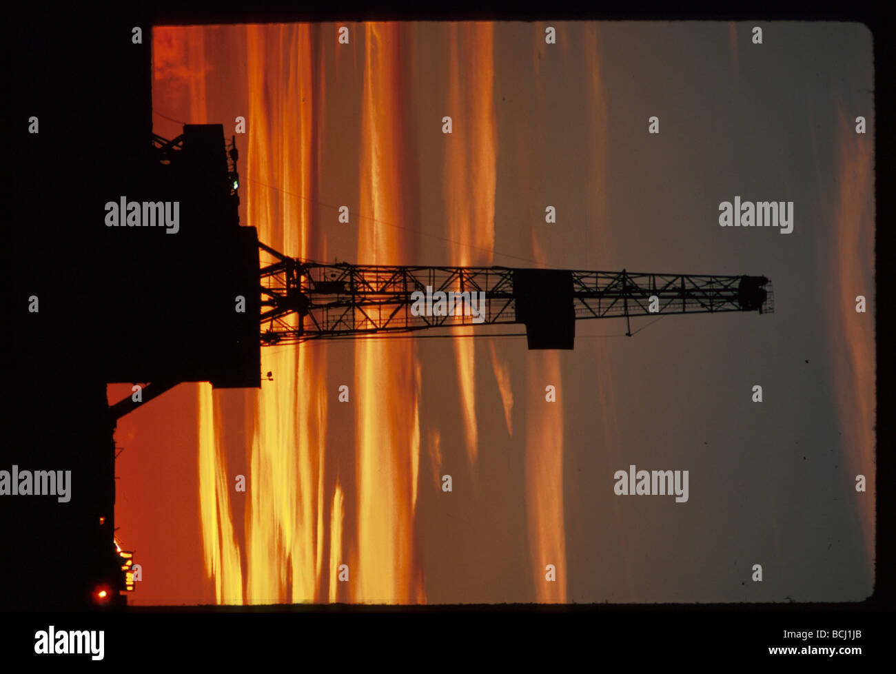 Oil Rig sunset Prudhoe Bay North Slope Arctic Alaska Stock Photo - Alamy