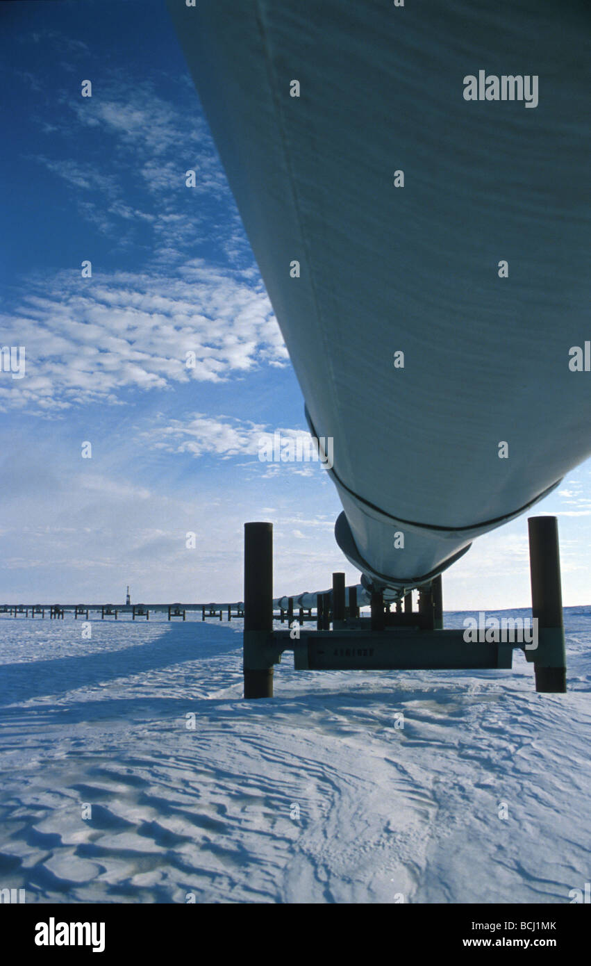 Alyeska Pipeline North Slope Oil Field Arctic AK winter scenic Stock ...