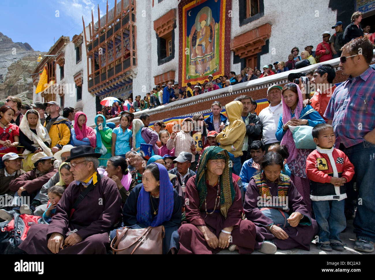 Spectators. Hemis Gompa festival. Ladakh. India Stock Photo - Alamy