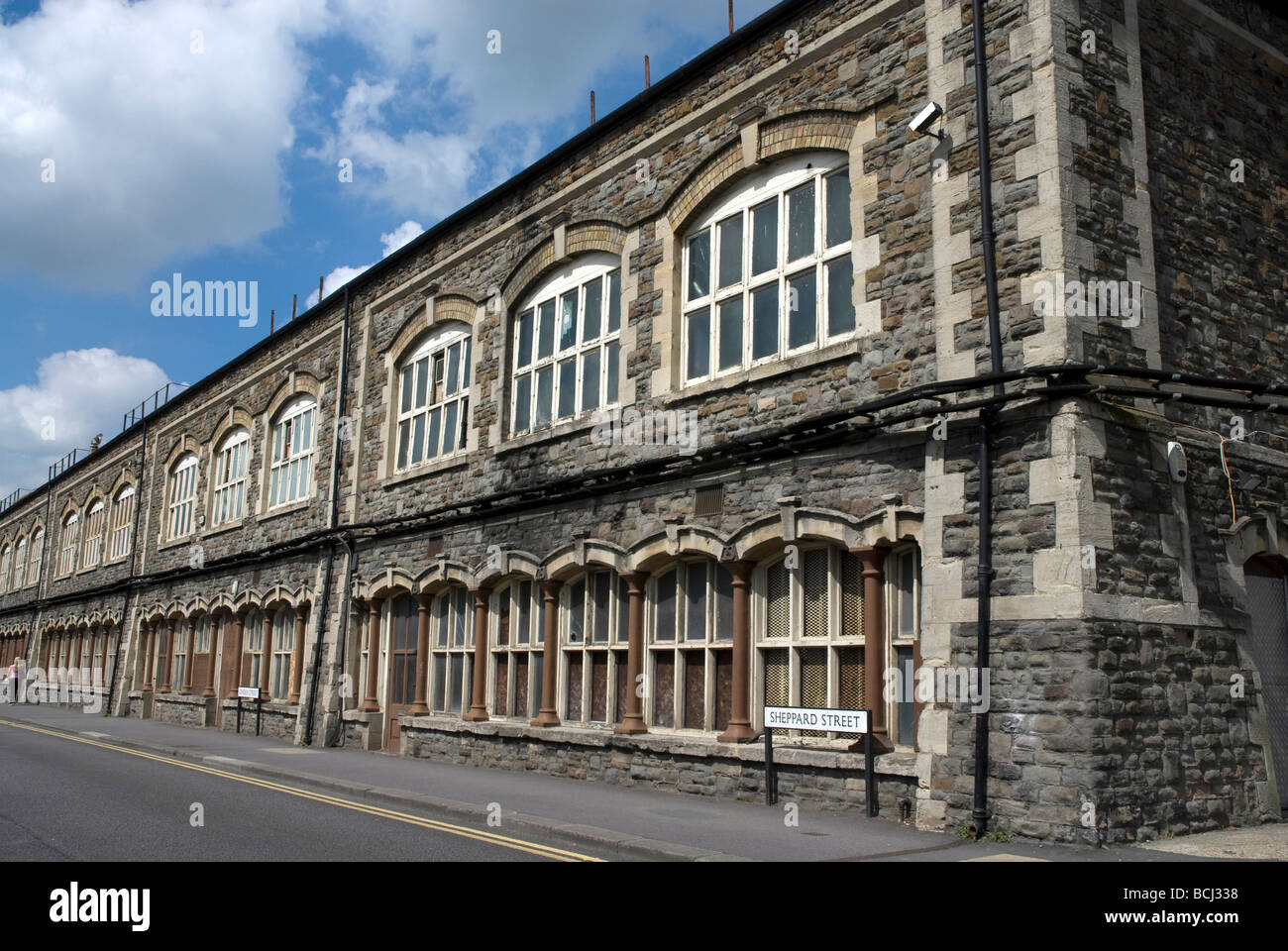 Old railway buildings in Sheppards Street Swindon Wiltshire UK Stock ...
