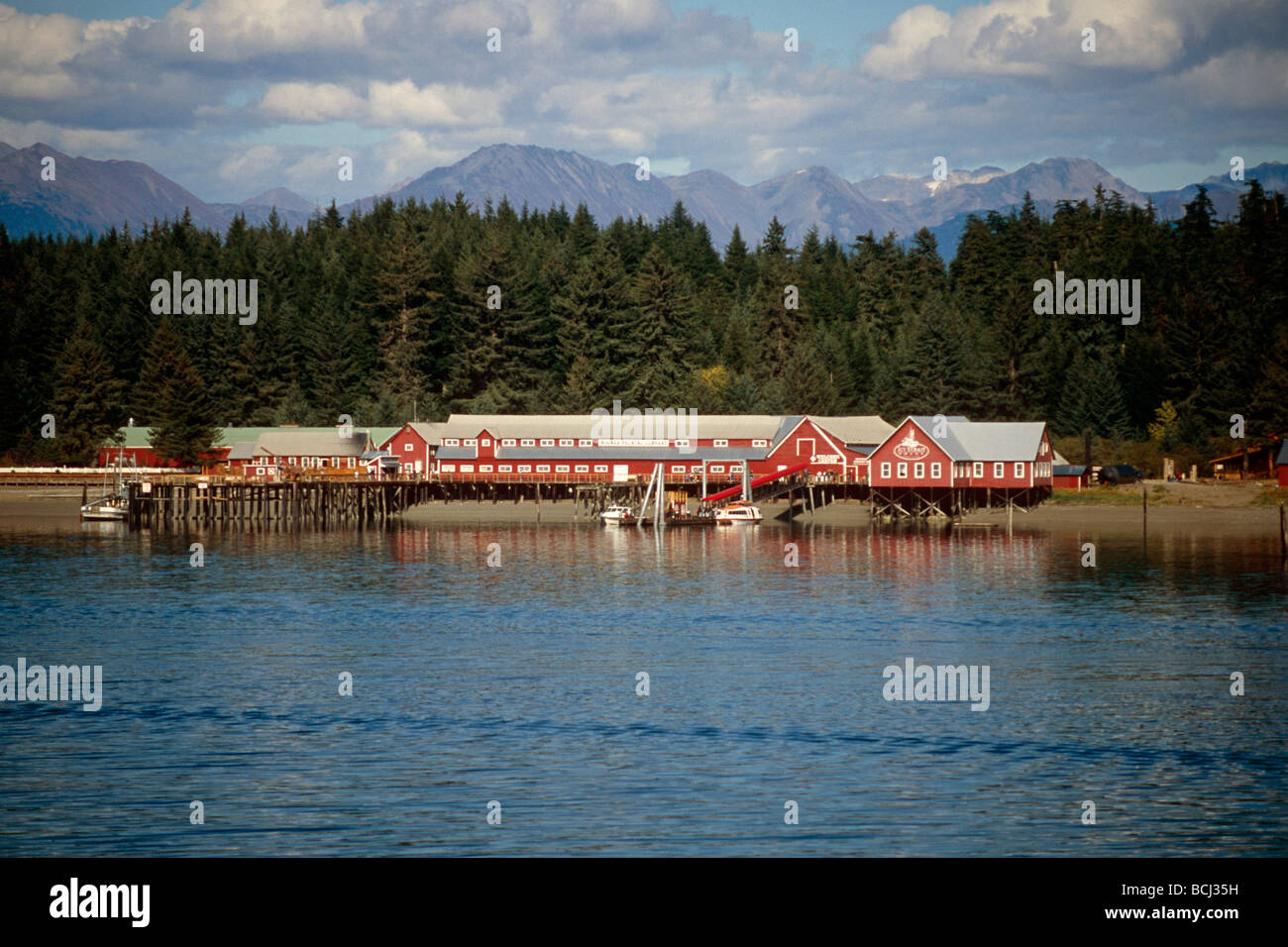 The Cannery on Icy Strait Point Hoonah AK SE Summer Stock Photo - Alamy