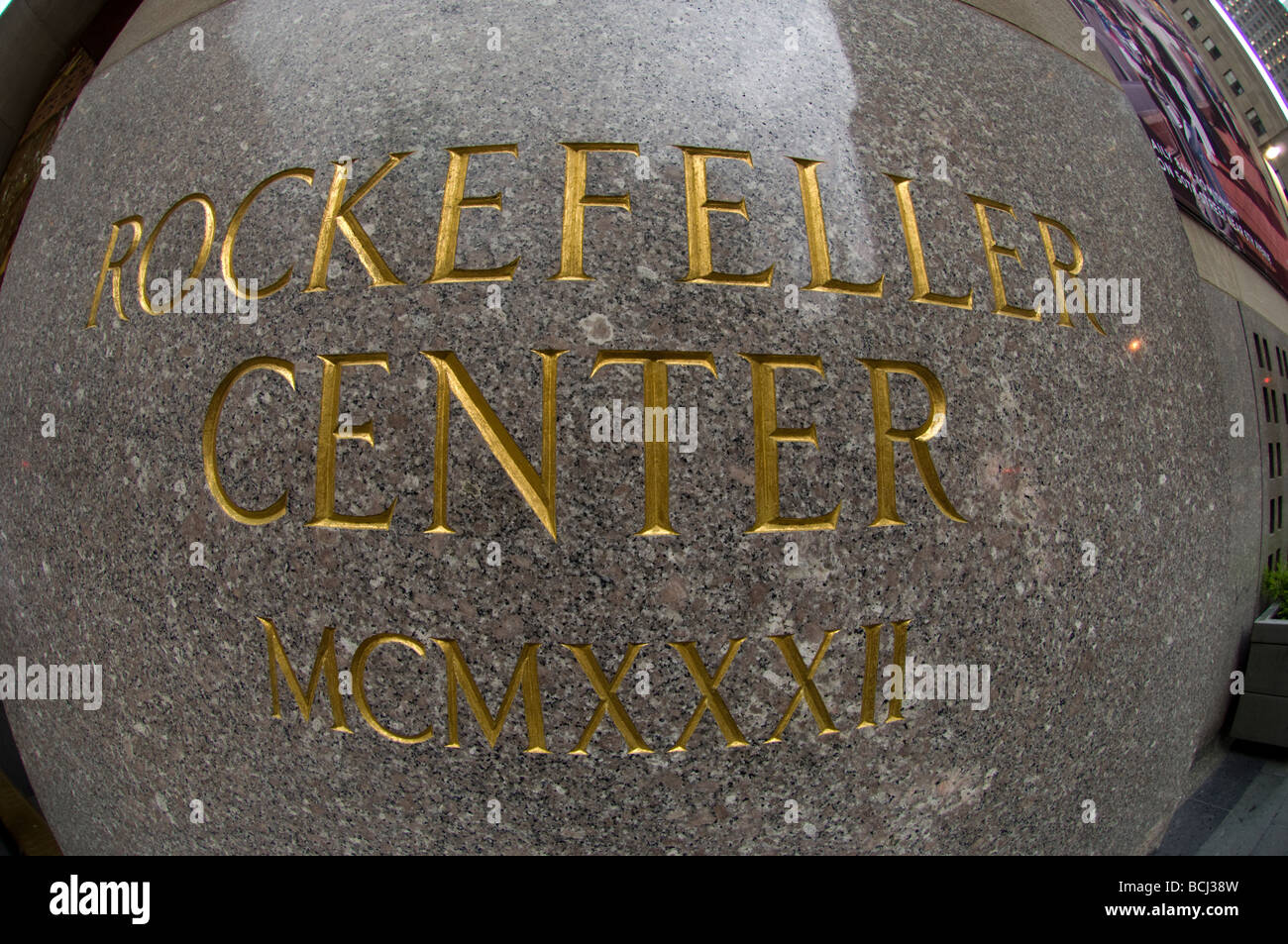 New york new york rockefeller center inscribed hi-res stock photography ...