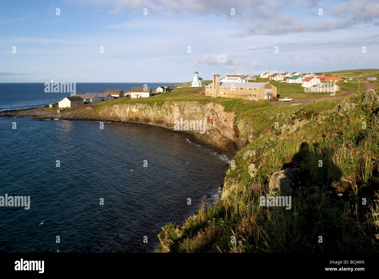 Village of St George Pribolof Is WE Alaska Summer Stock Photo - Alamy