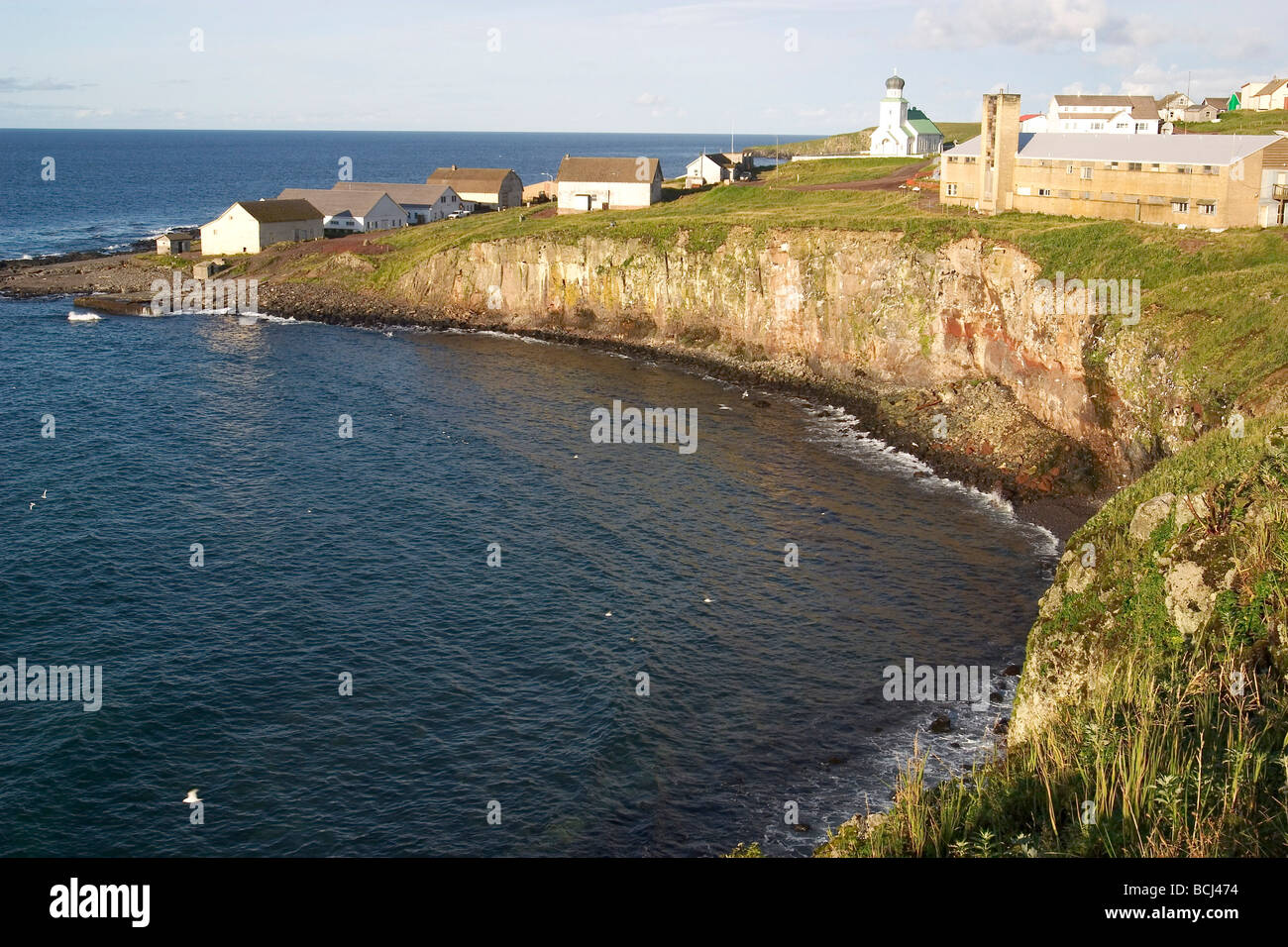 Village of St George Pribolof Is WE Alaska Summer Stock Photo - Alamy