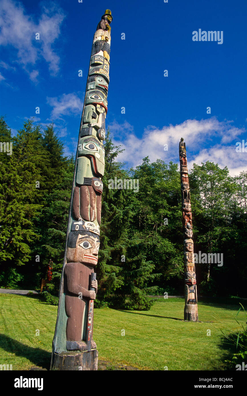 Totem poles totem bight state hi-res stock photography and images - Alamy