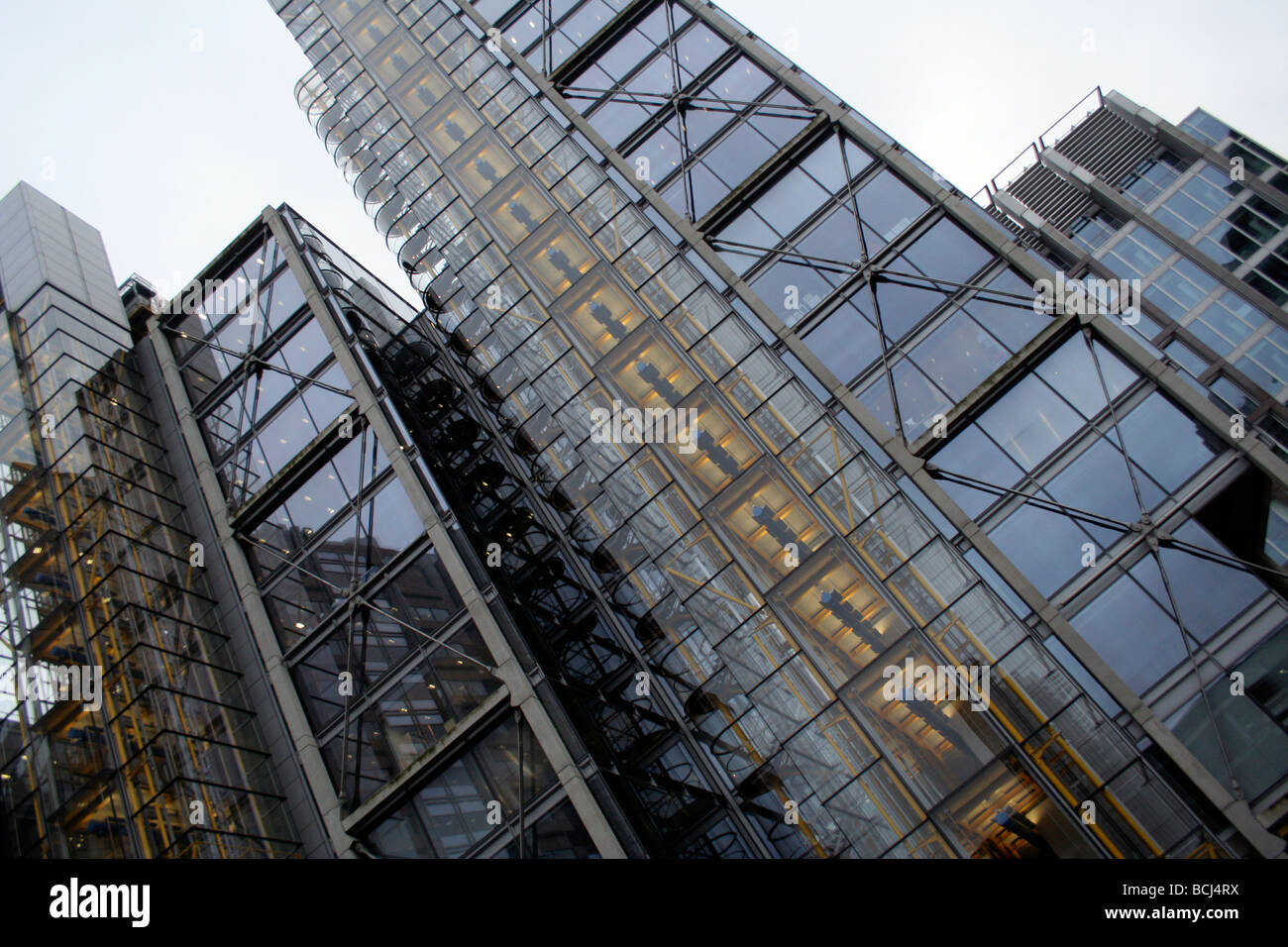 Futuristic tower block, London Stock Photo - Alamy