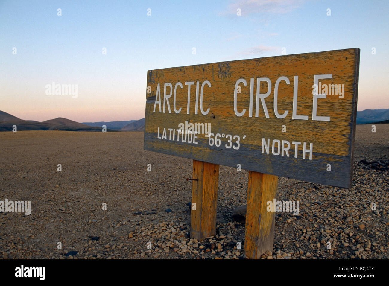 Arctic circle sign alaska hi-res stock photography and images - Alamy
