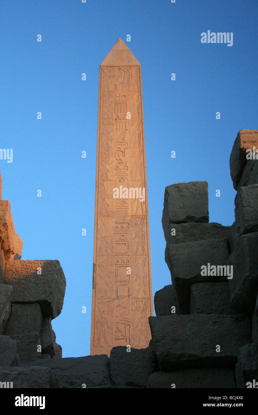 Needle at Karnak Temple, Egypt Stock Photo - Alamy