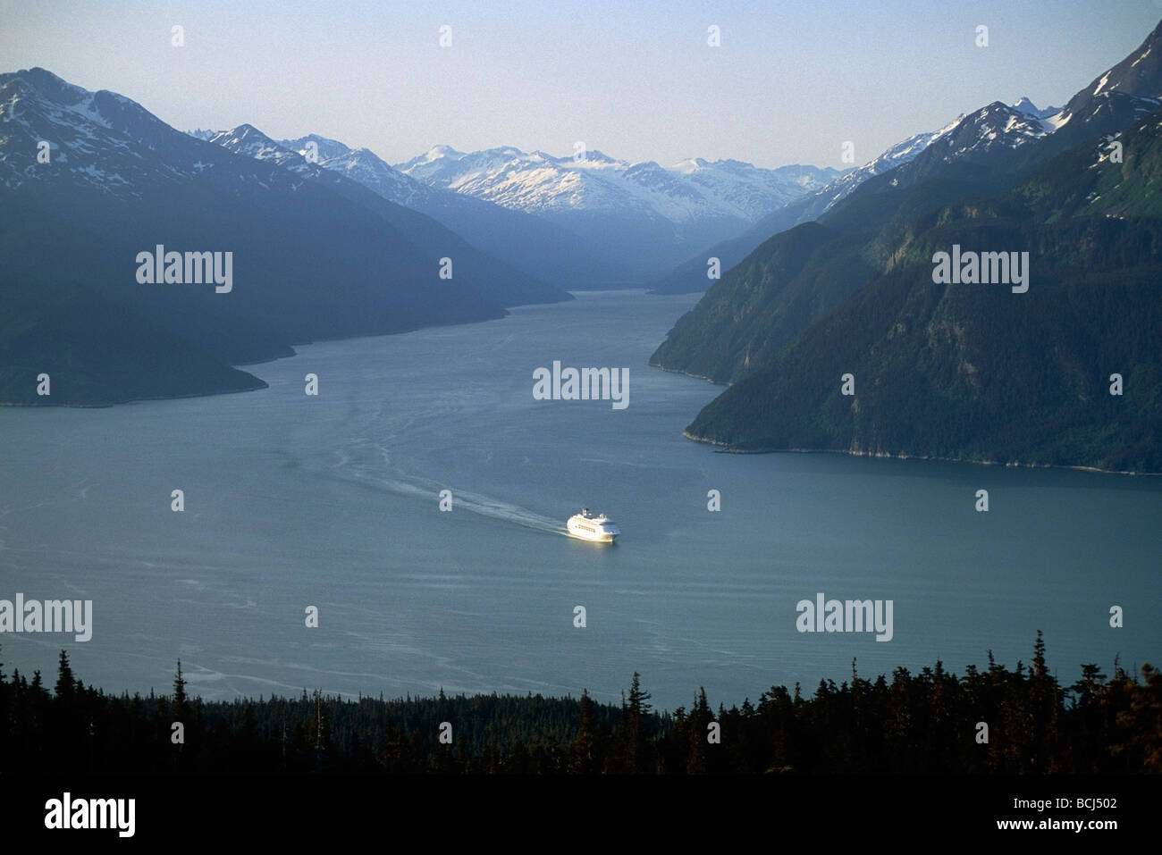 Princess Cruiseship in Taiya Inlet Southeast Alaska Stock Photo - Alamy